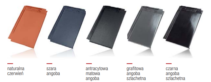 Dachówka ceramiczna płaska OREA 9 antracytowa | LUBAR